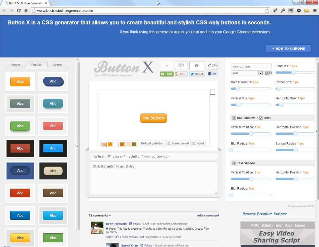 html5 css3 effekte maker